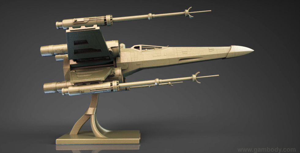 Star Wars - X-Wing Starfighter 3D Printer Files | Assembly Model ...