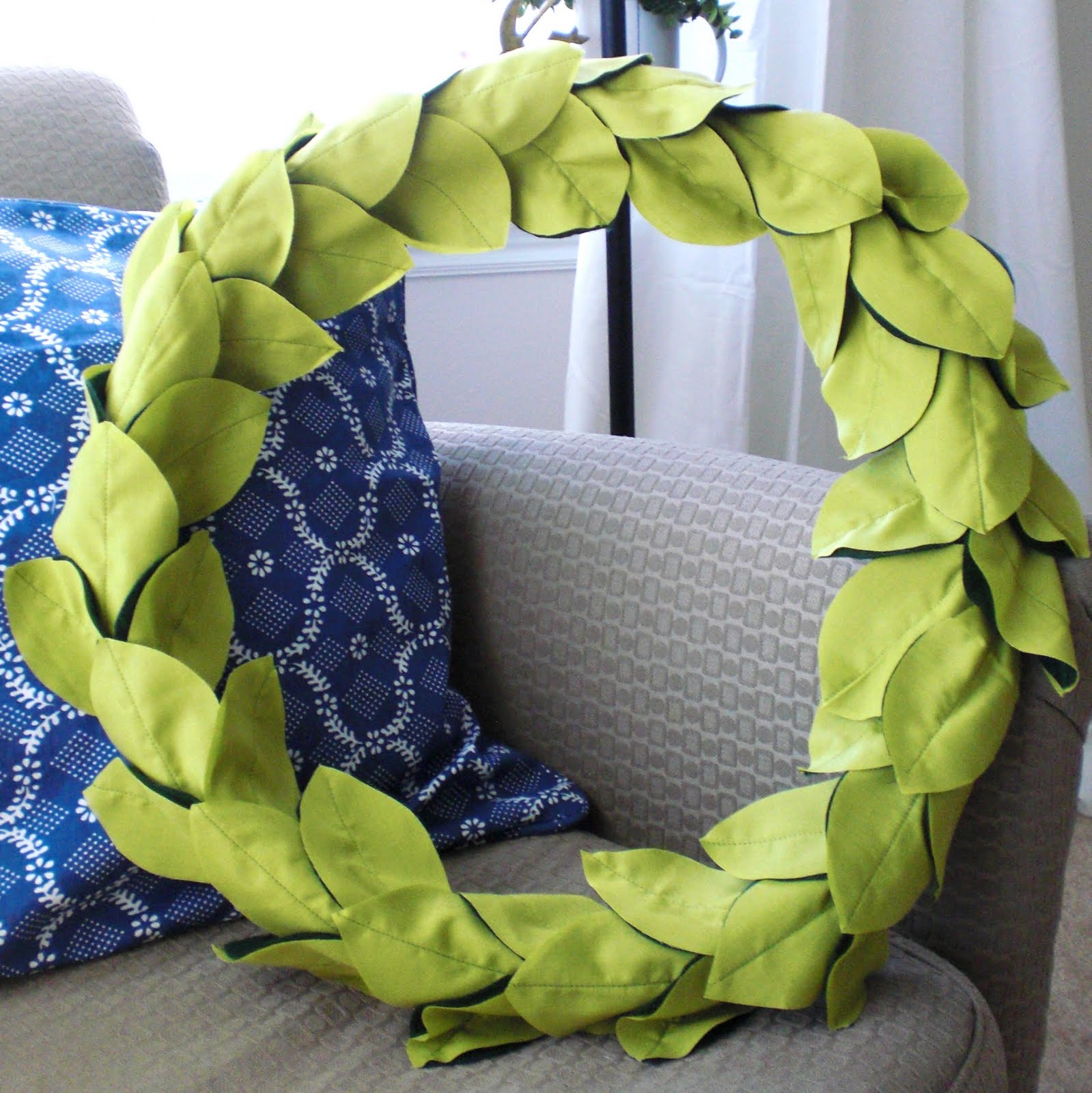 Make a Leafy Spring Wreath » Dollar Store Crafts