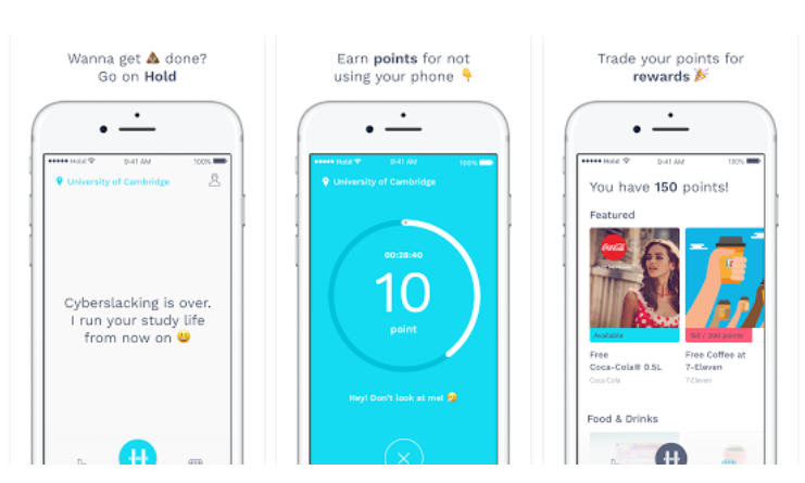 Hold iOS App - Get your focus and also some reward - Youth Apps