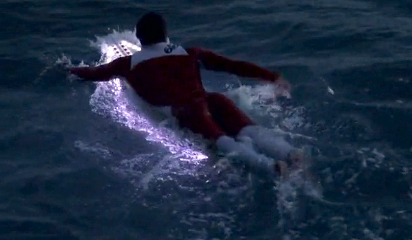 If It's Hip, It's Here (Archives): LED Surfboards Light Up The Ocean.