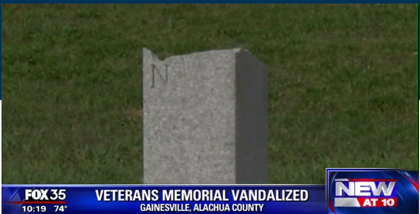 Wounded Times: Gainesville OEF OIF War Memorial Vandalized