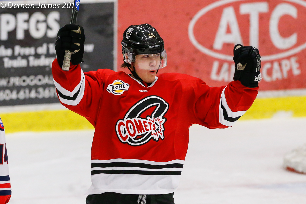 COQUITLAM EXPRESSIONS: COMETS SHINE IN 3RD PERIOD TO PULL AWAY FROM CAPS