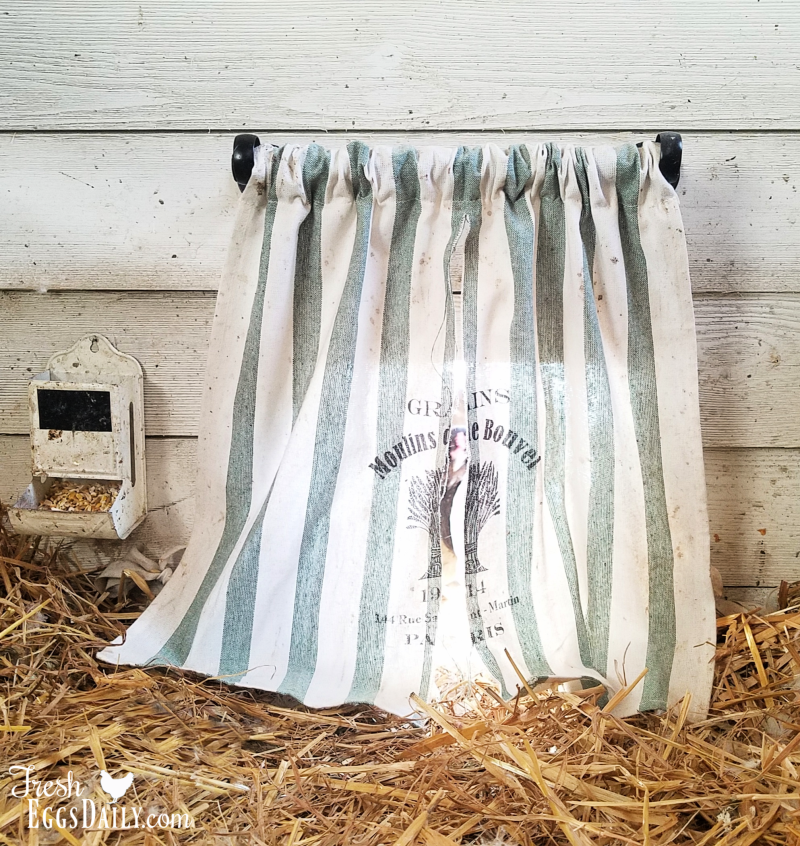 DIY Draft Drapes for your Chicken Coop - Fresh Eggs Daily® with Lisa Steele