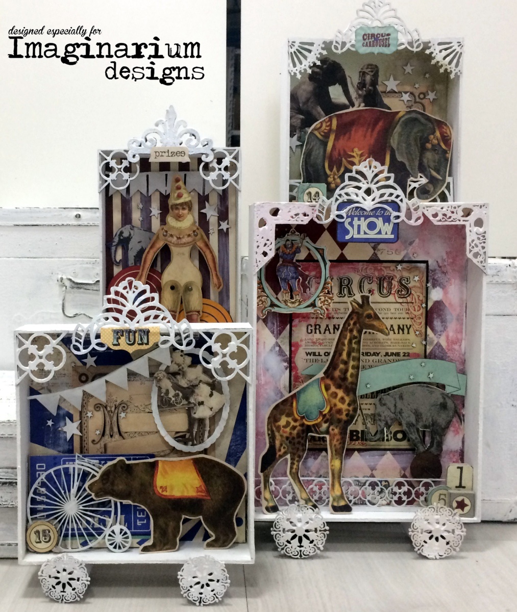 Imaginarium Designs: Vintage Circus Shadow Boxes