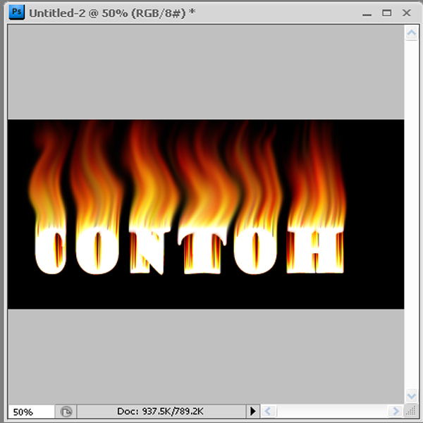 Ilmu Bersama: Membuat Tulisan "API" pada Adobe Photoshop