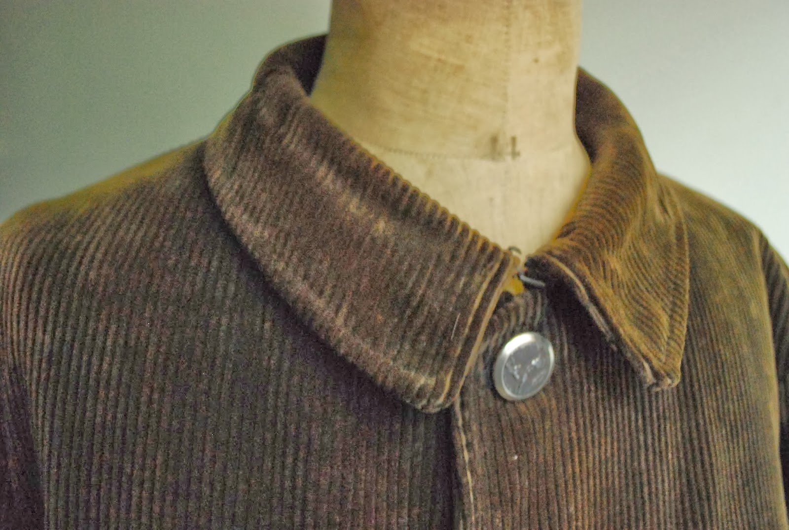 encore: 1940s~1950s french hunting corduroy jacket "brown"