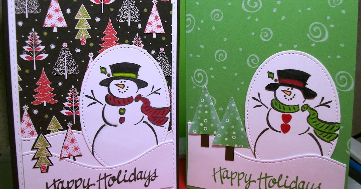 Stampin' Cafe by Lana: Snowman Cards - Happy Holidays