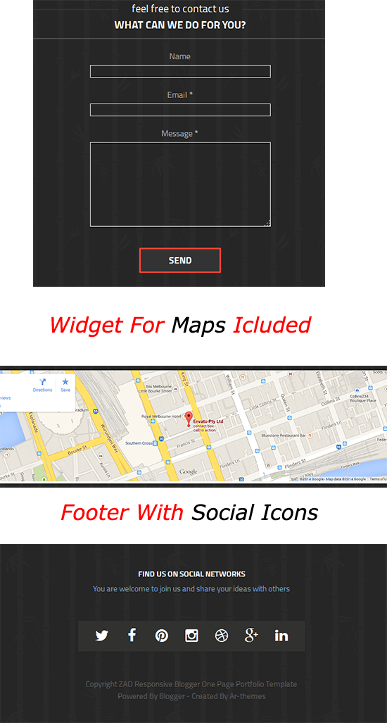 ZAD Responsive One Page Blogger Template ~ SR ACADEMY