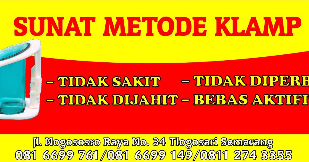 Sunat Modern Metode Klamp // sunatsemarang.com 081 6699 761 / 081 6699 ...