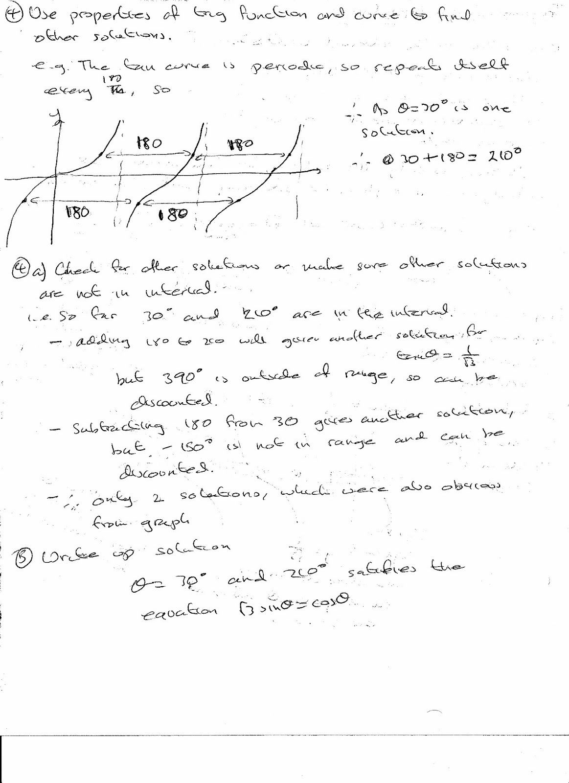 A Level Maths Notes: Trigonometry - Identities and Equations Part 2