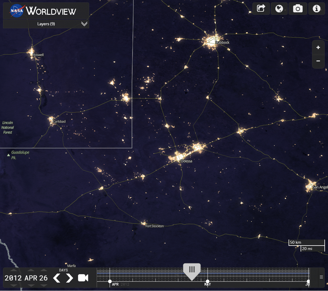 Political Calculations: Visualizing the Oil Boom in the Permian Basin