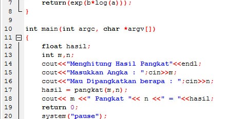 5.3 Program Bilangan Berpangkat ~ INFORMASI TEKNOLOGI