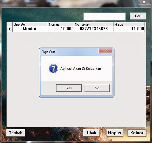 Keluar Dari Aplikasi Data Dengan Menggunakan "Button Keluar" ~ Aneka ...