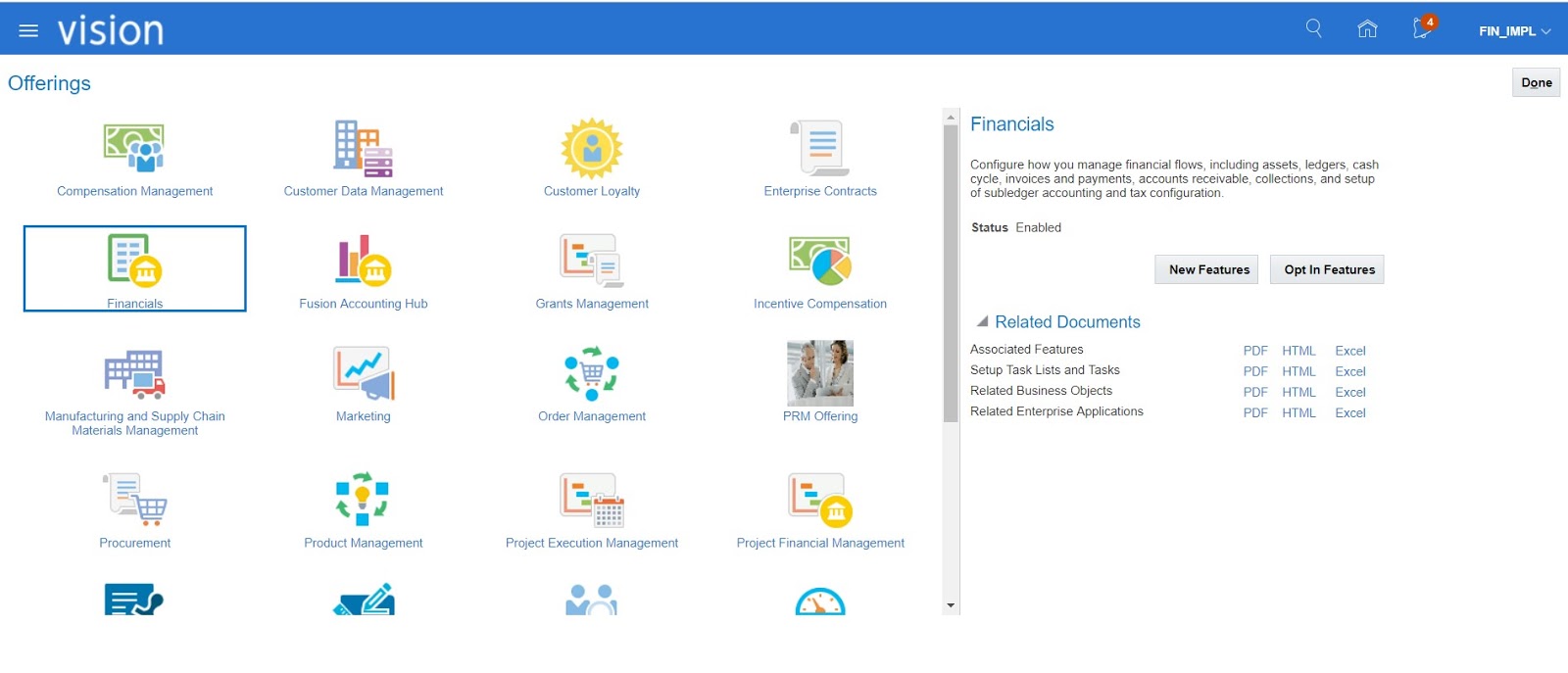 Oracle Apps Ebs Fusion Apps Oracle Erp Cloud Functional Setup Manager In Oracle Cloud Erp
