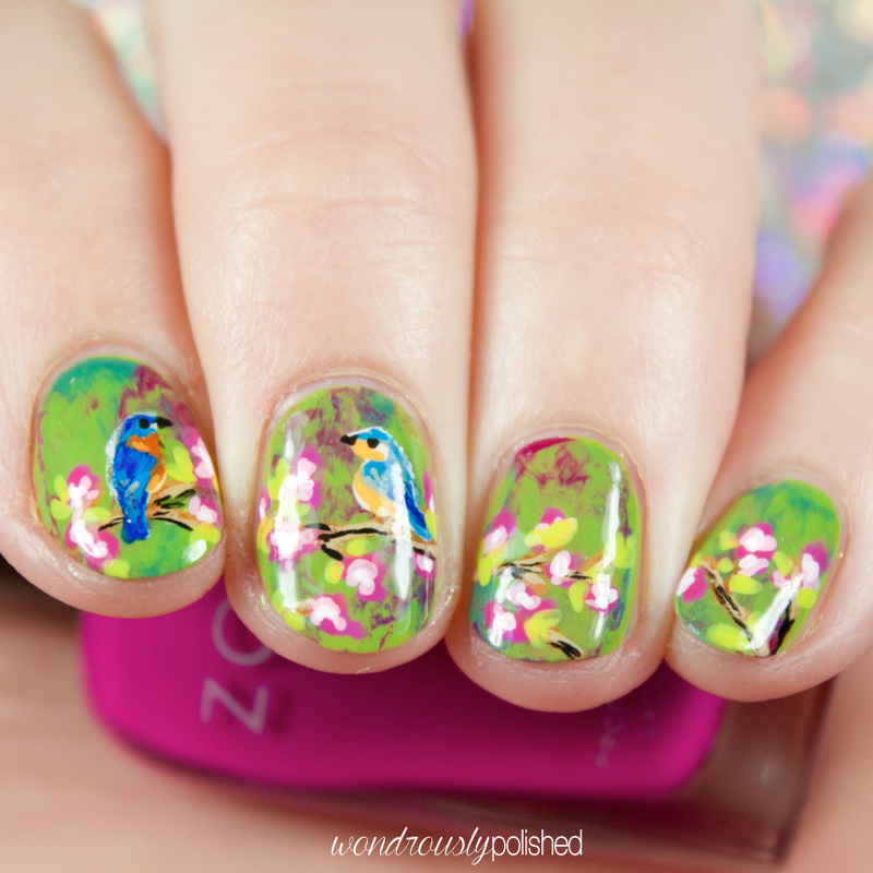 Wondrously Polished: The Digital Dozen does Spring - Day 1: Song Birds