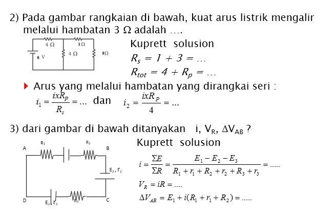 Listrik Dinamis: Arus Searah 1 Loop | www.fisika.info