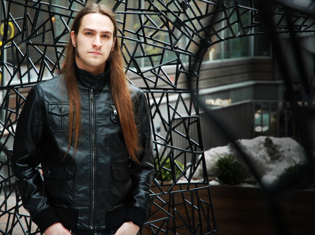 Man with long hair: Mathias "Vreth" Lillmåns (Finntroll)