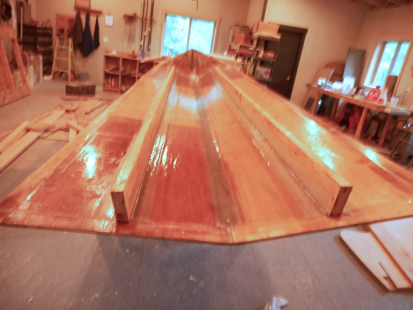 Chris's Boat Project: Bottom Fiberglass and Epoxy