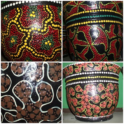 TOKO KEBON BOJONG: MOTIF BATIK PADA POT