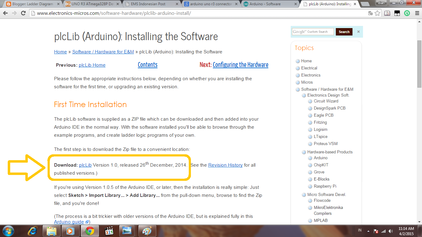 Ladder Diagram + C = Ladder Diagram Teks => PLCArduino: Software PLCArduino