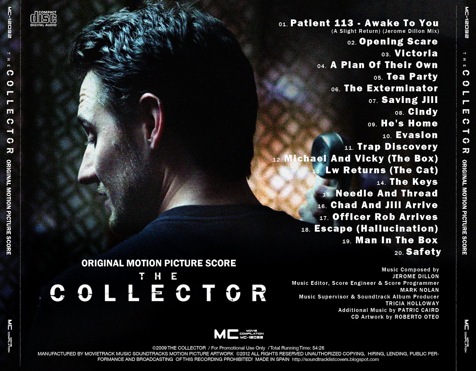 Soundtrack List Covers: The Collector (Jerome Dillon)