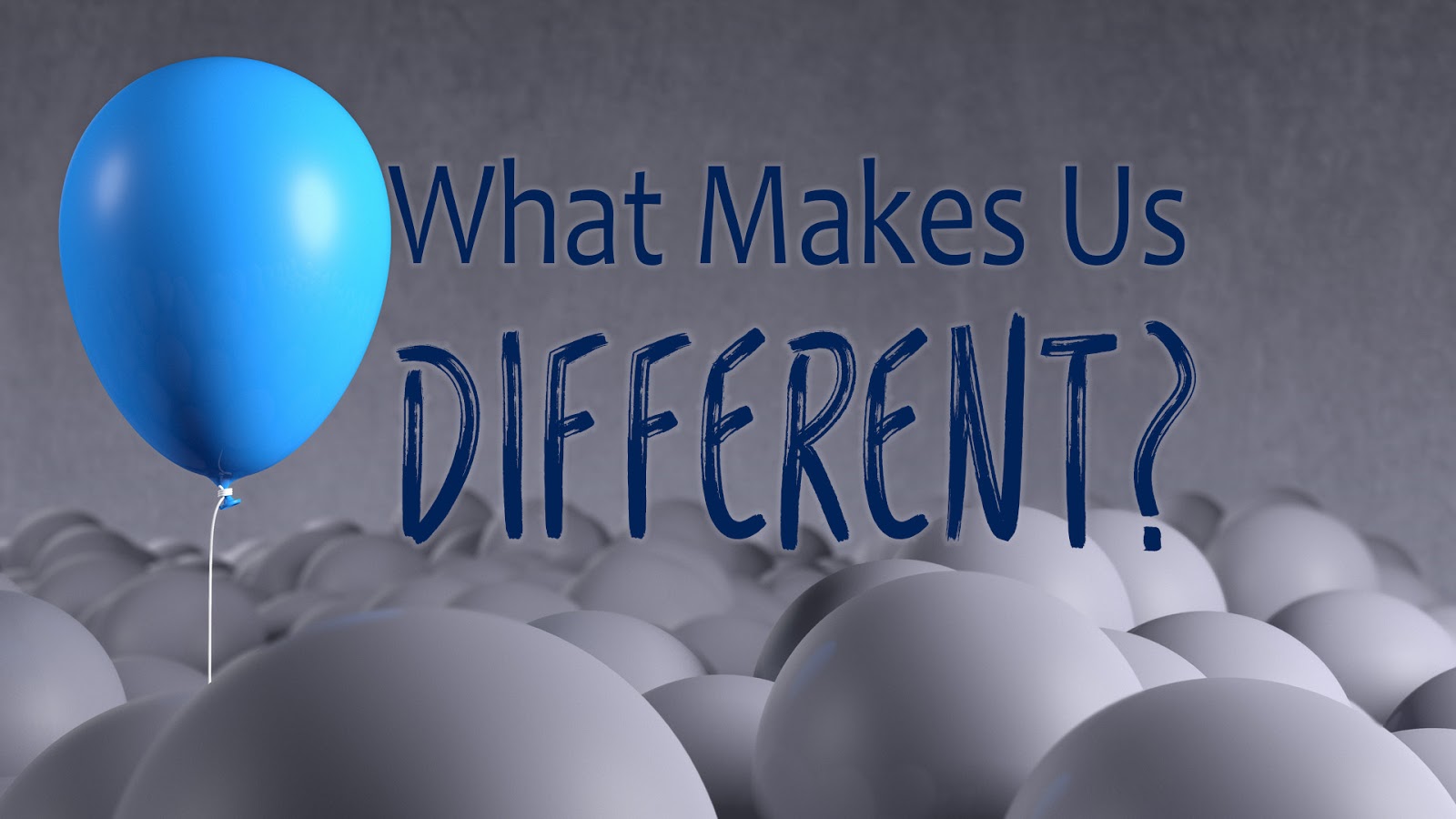 Ramblings from an Over-Squozen Brain: What Makes Us Different?