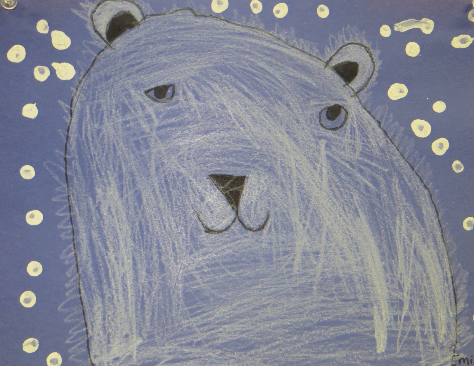 Nichols Art 2012-2013: Kindergarten Polar Bears - Using Crayon and ...