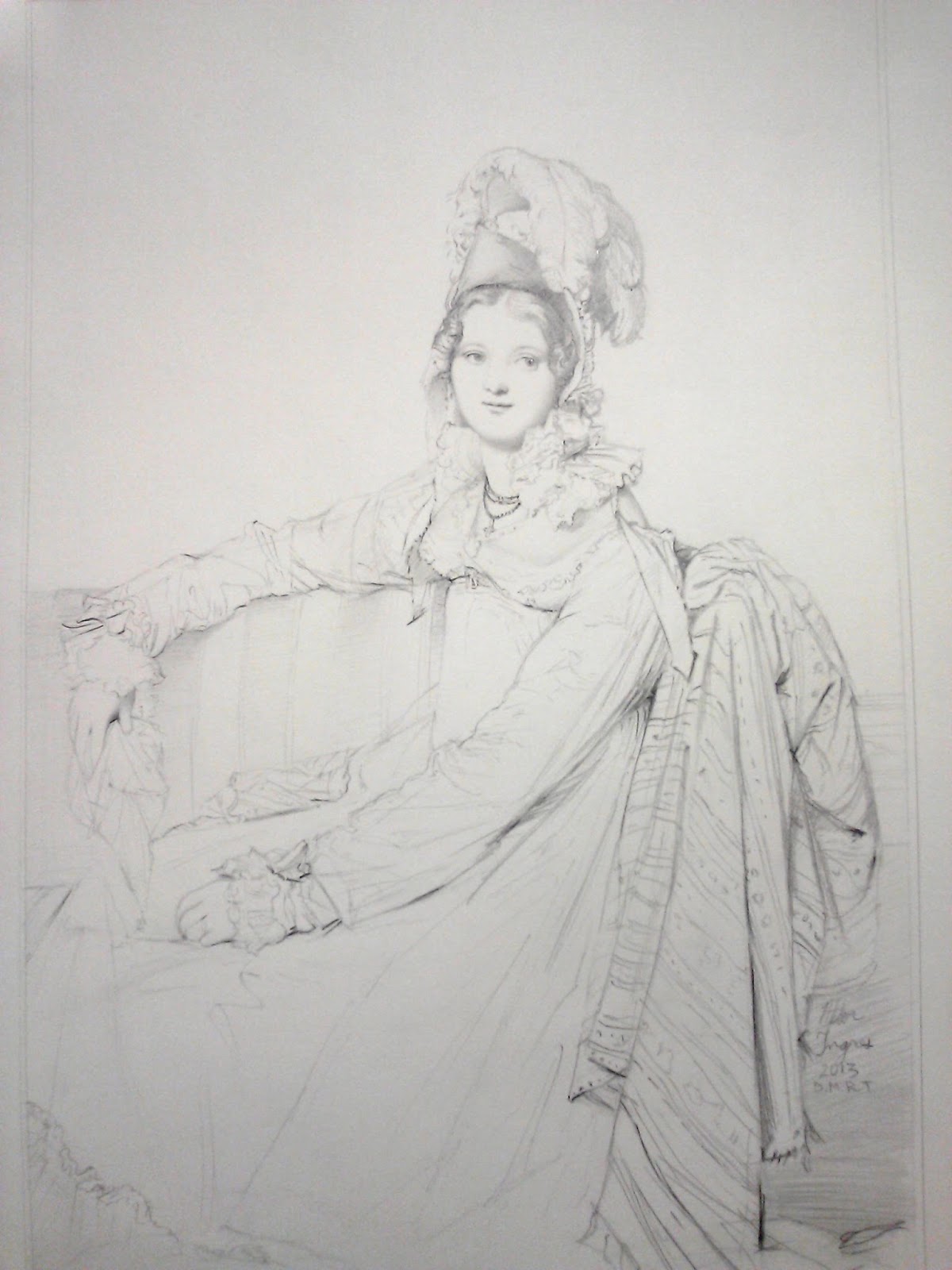 Drawings....: old master copies, ingres