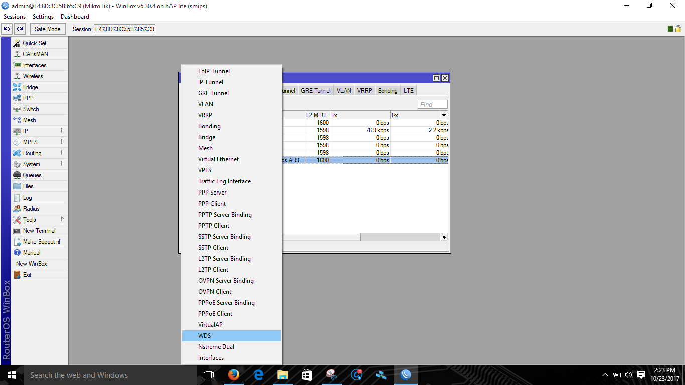 Cara Configurasi Wireless Distribution System Sebagai Master AP (MikroTik)