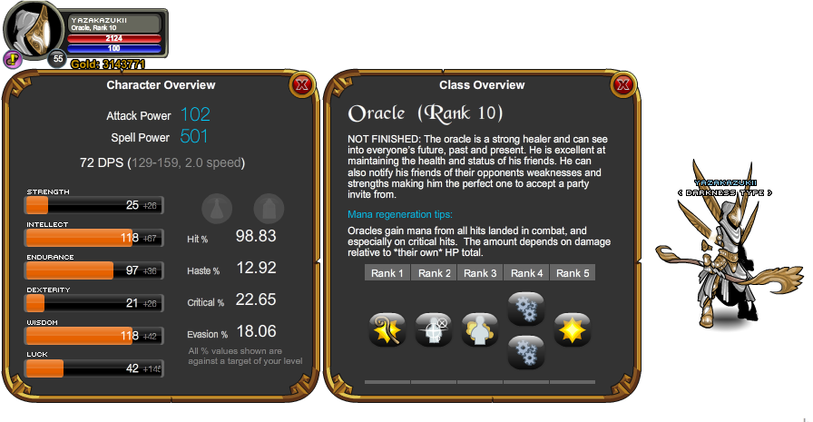 Aqw Thailand Daily Quest: Oracle Class