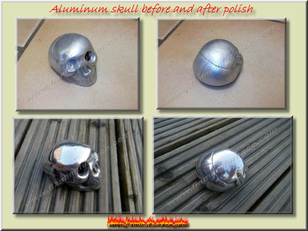 Small Aluminum Skull Sand Casting ~ Metal casting projects
