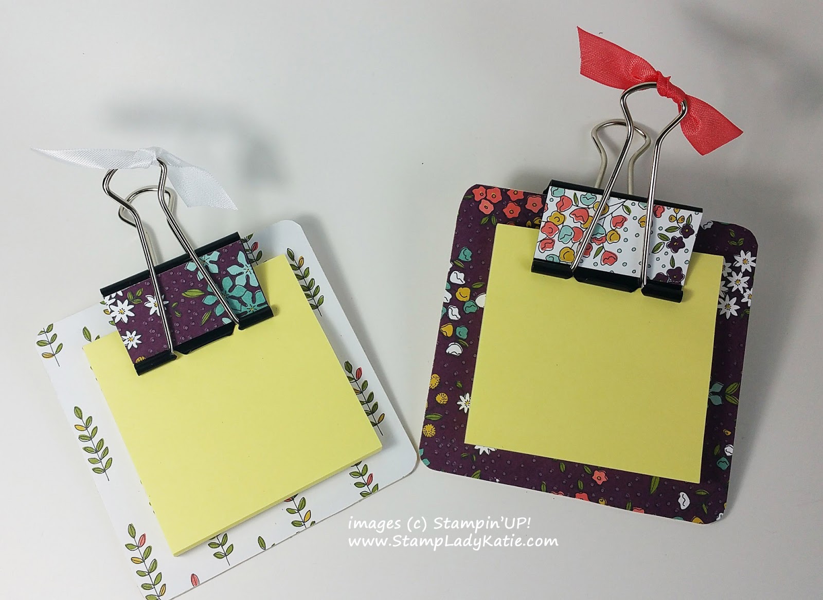 StampLadyKatie.com: Easy Post-a-note Holder