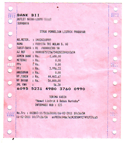 Tutorial PPOB Tektaya: Struk PPOB Tektaya