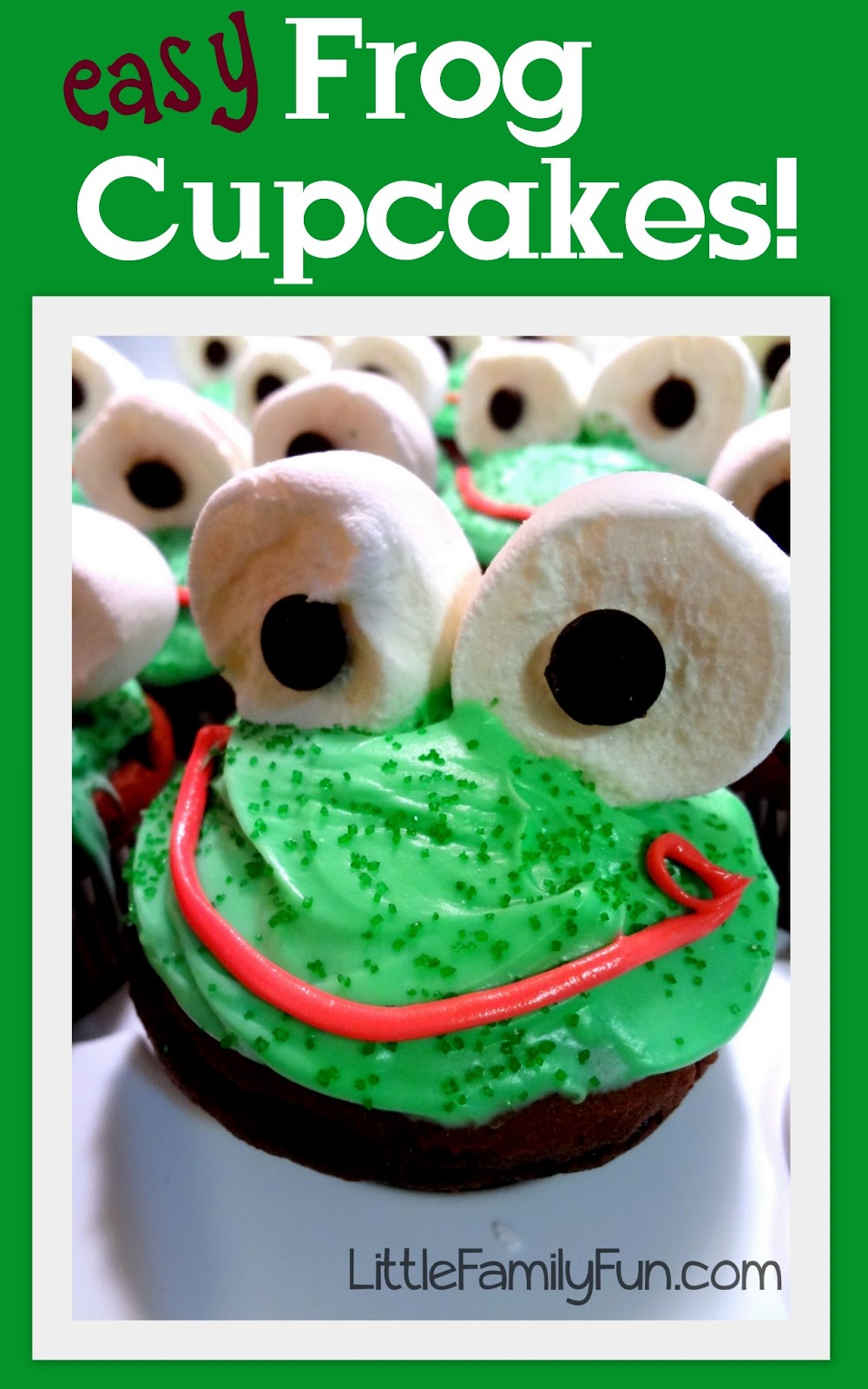 Little Family Fun: Easy Frog Cupcakes