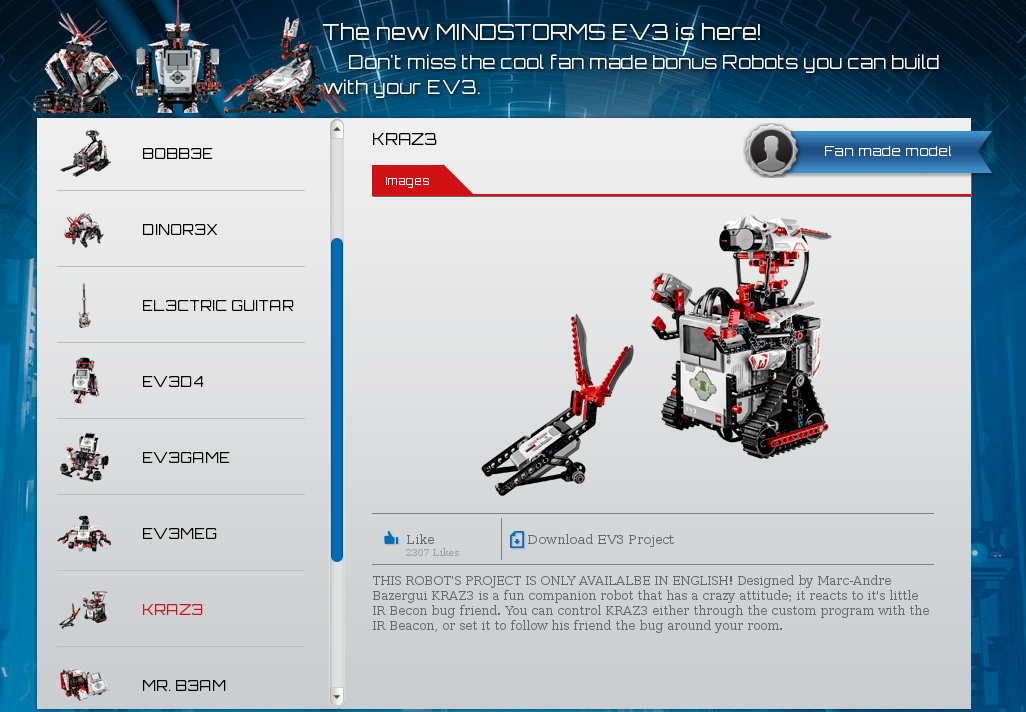 Building the EV3 Home Edition bonus models