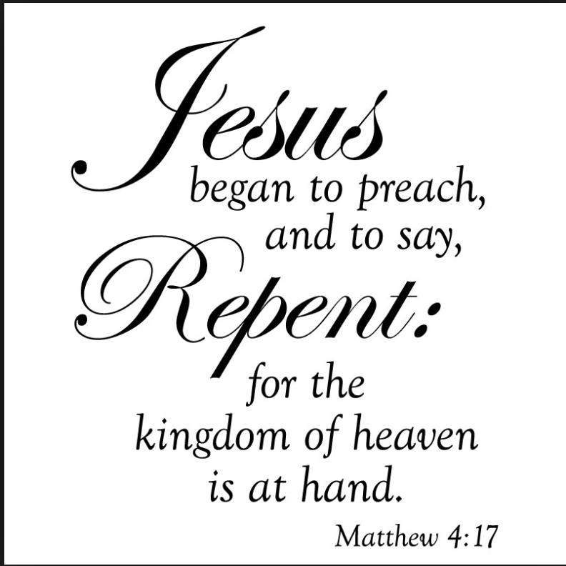 REPENTANCE: The key to salvation