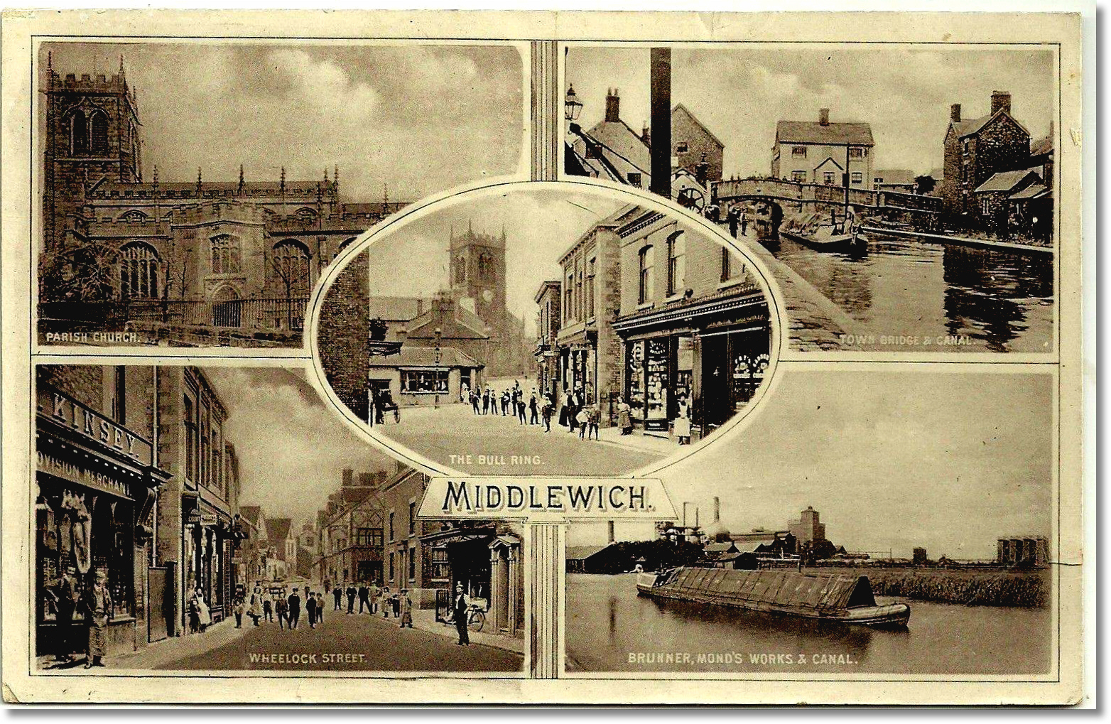 THE MIDDLEWICH DIARY: OLD MIDDLEWICH POSTCARD circa 1911