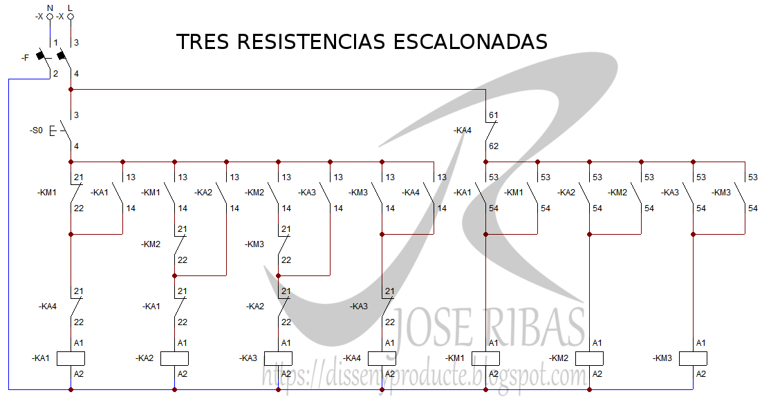 Esquemas de lógica cableada : Arranque e inversión de motores ...