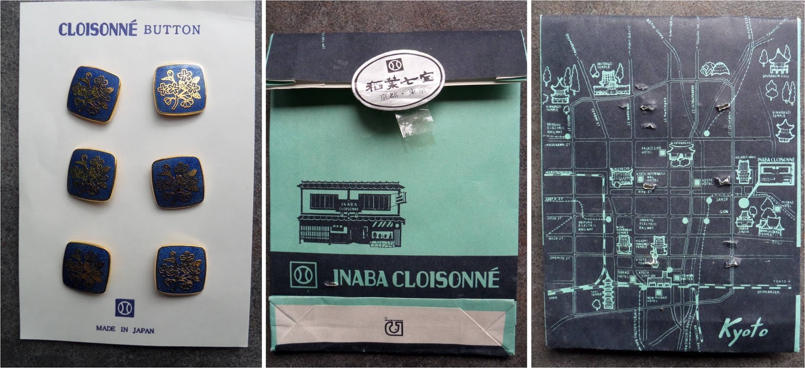 Beadiste: Puzzling Evidence - Japanese Inaba Cloisonne Buttons