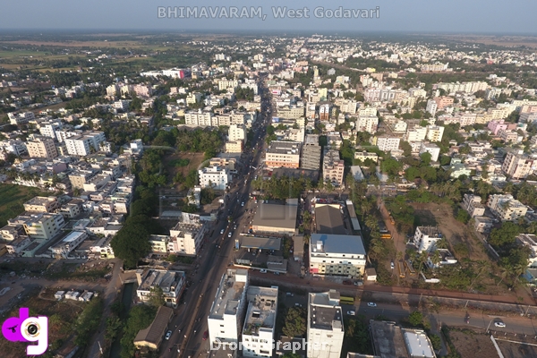 Drone Grapher: BHIMAVARAM Town, west Godavari - photos - Drone Grapher