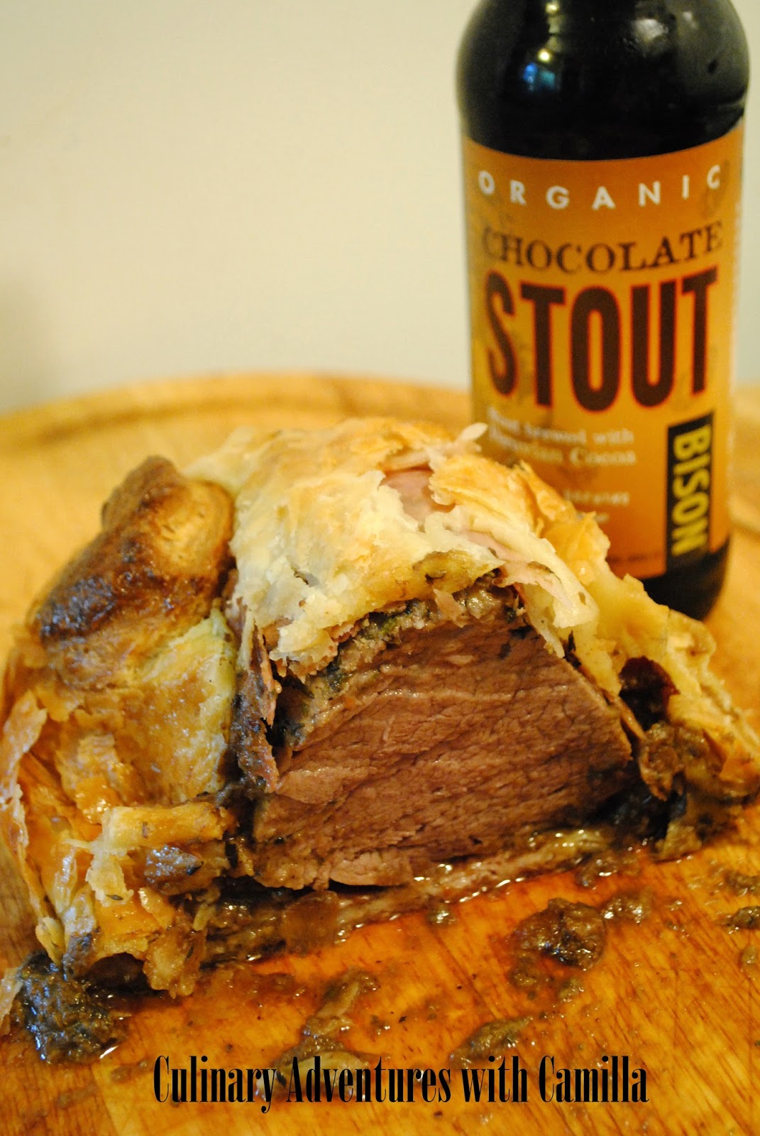 Beef Wellington + Bison's Chocolate Stout