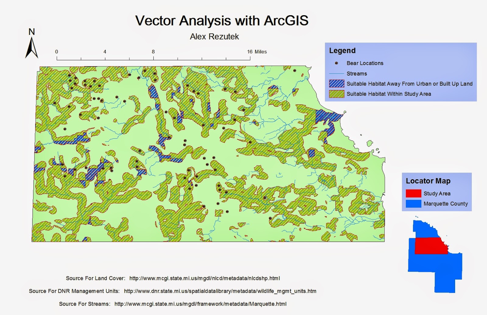 Geography Information Systems Portfolio: Vector Analysis with ArcGIS