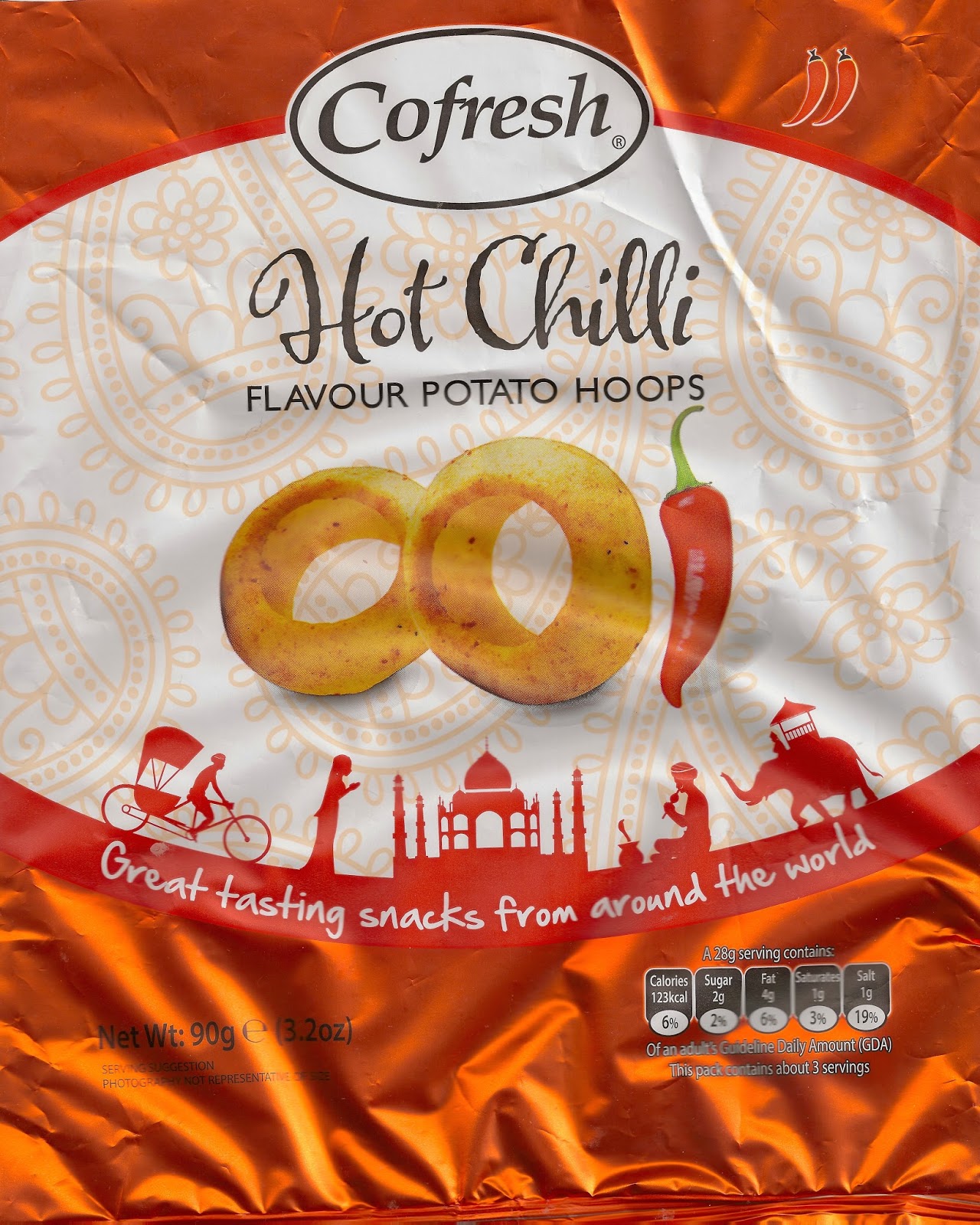 Cheeseburger Crisps & Other Stories: Cofresh Hot Chilli Flavour Potato ...