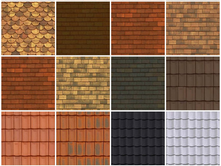 SKETCHUP TEXTURE: TEXTURE ROOFS