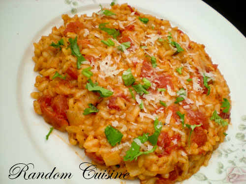 Random Cuisine: Ariosto Seasoning - Risotto with Tomato Sauce
