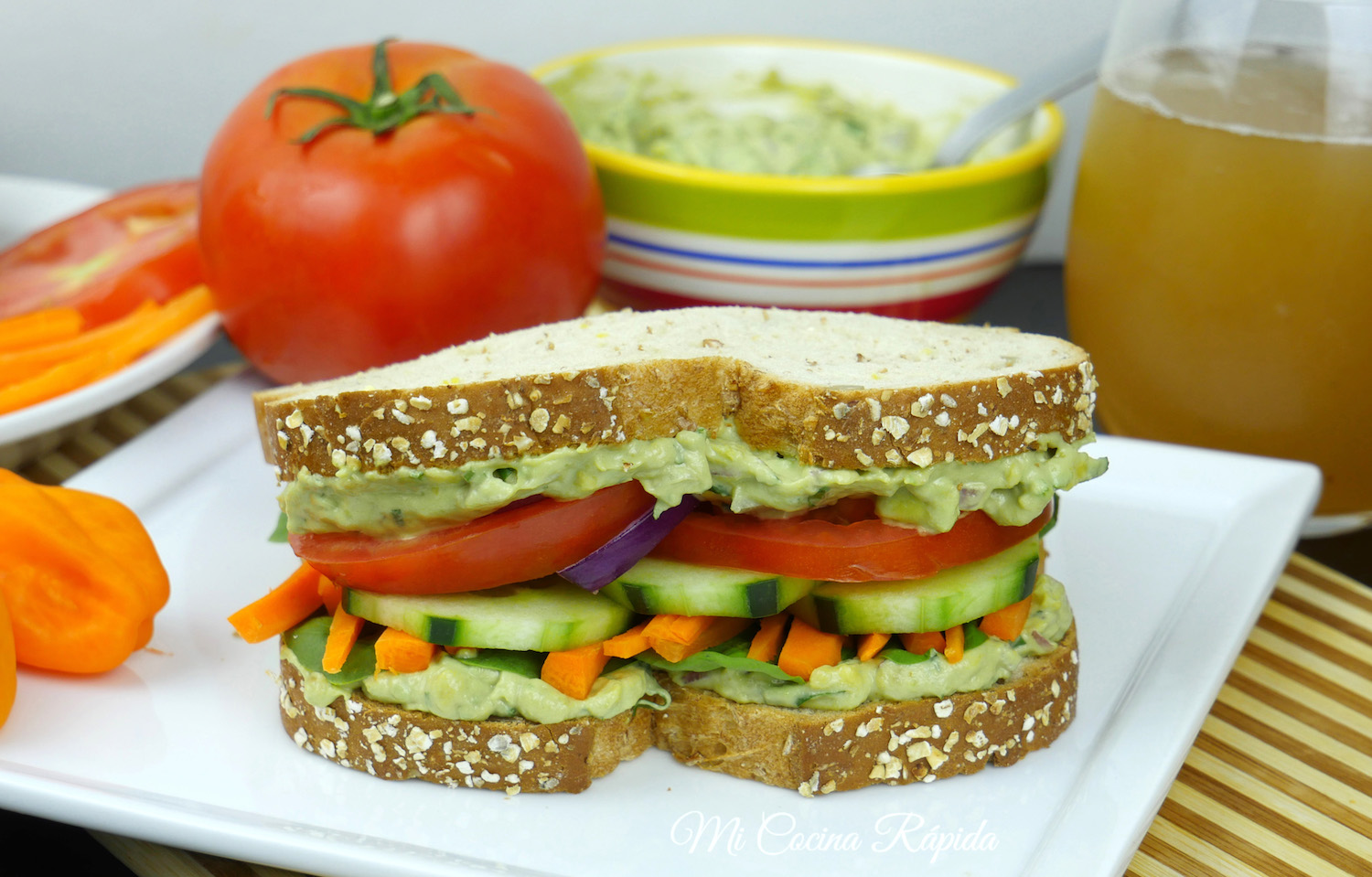 Sándwich de Vegetales - Mi Cocina Rápida