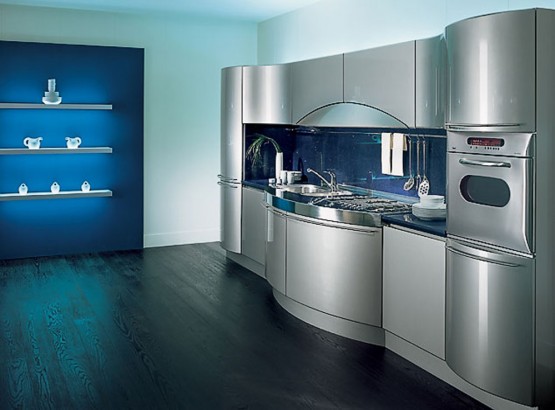 make your life colorful: THE FUTURISTIC SILVER KITCHEN