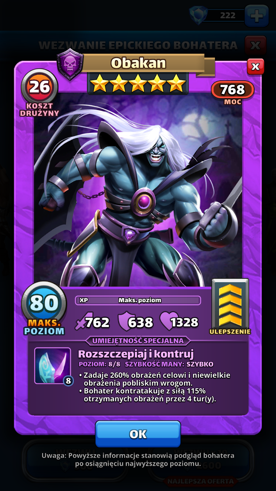 EMPIRES AND PUZZLES PORADNIK PL Po Grze OBAKAN Bohater Mroczny empires-and-puzzles-poradnik-pl-po-grze-obakan-bohater-mroczny