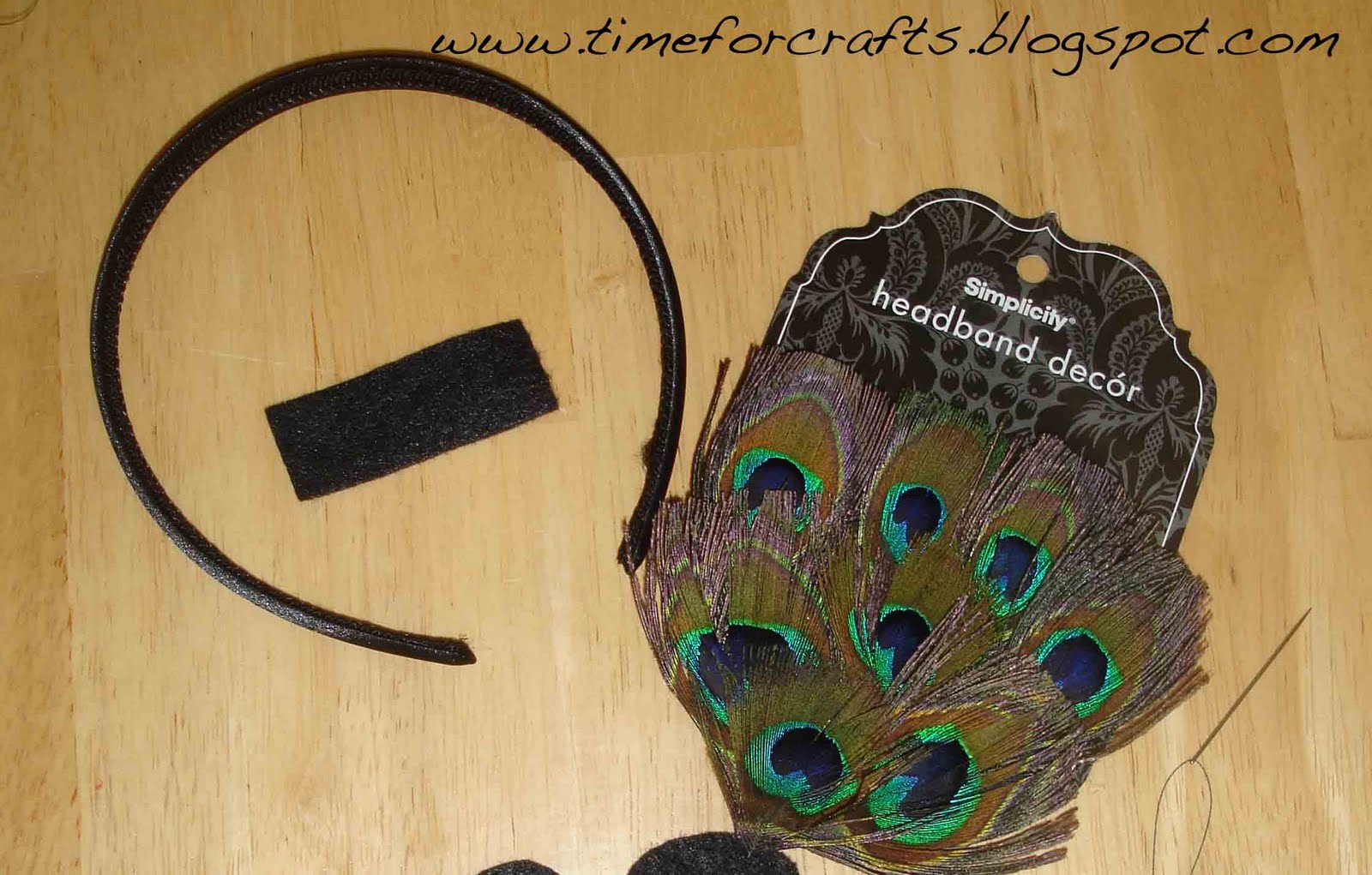 Time For Crafts: Peacock Feather Headband