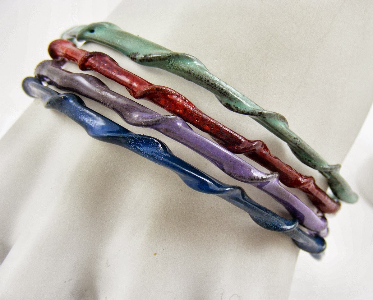 Sweet Freedom Designs: Enameled Bangles - I love these!